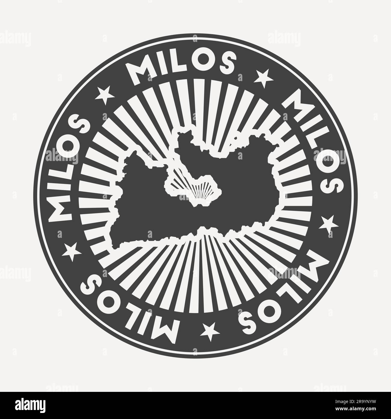 Milos map hi-res stock photography and images - Alamy