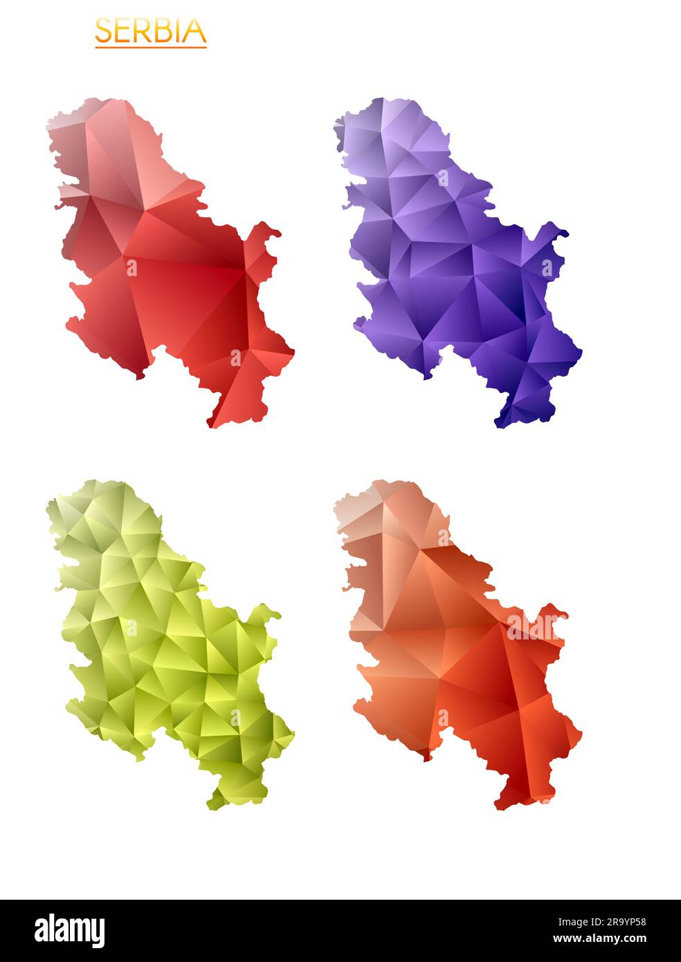 Maps of serbia hi-res stock photography and images - Alamy