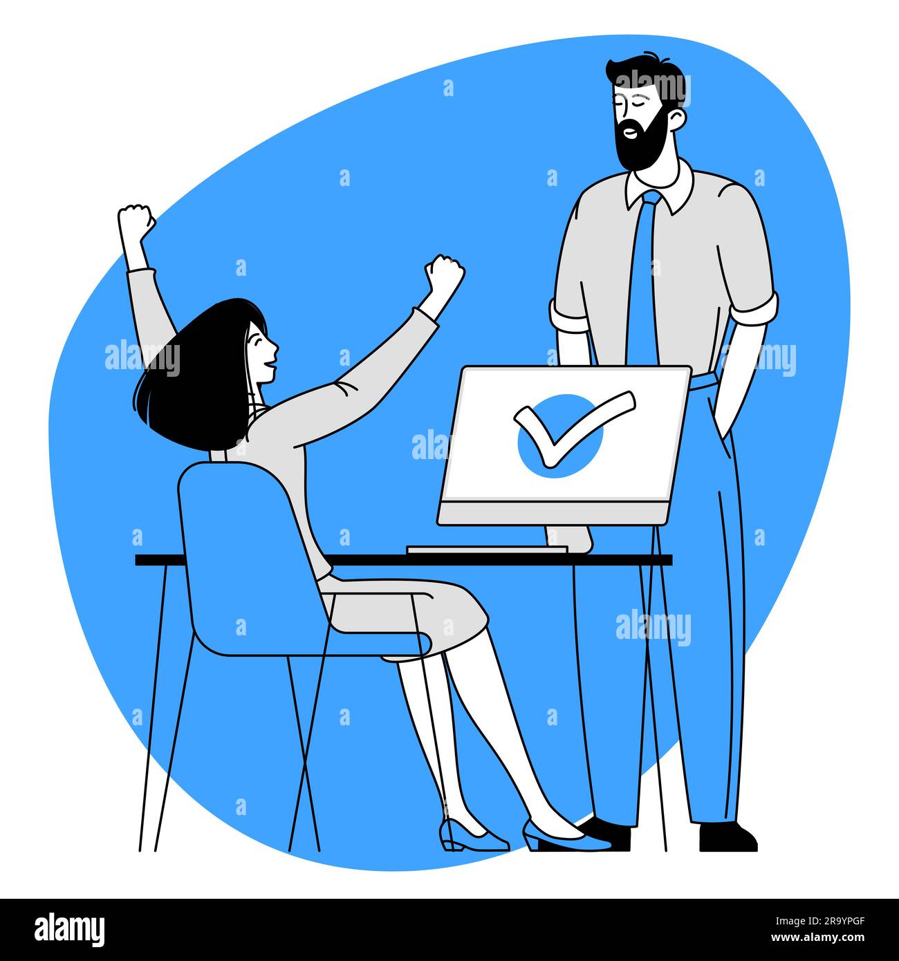 Online win success work Cut Out Stock Images & Pictures - Alamy