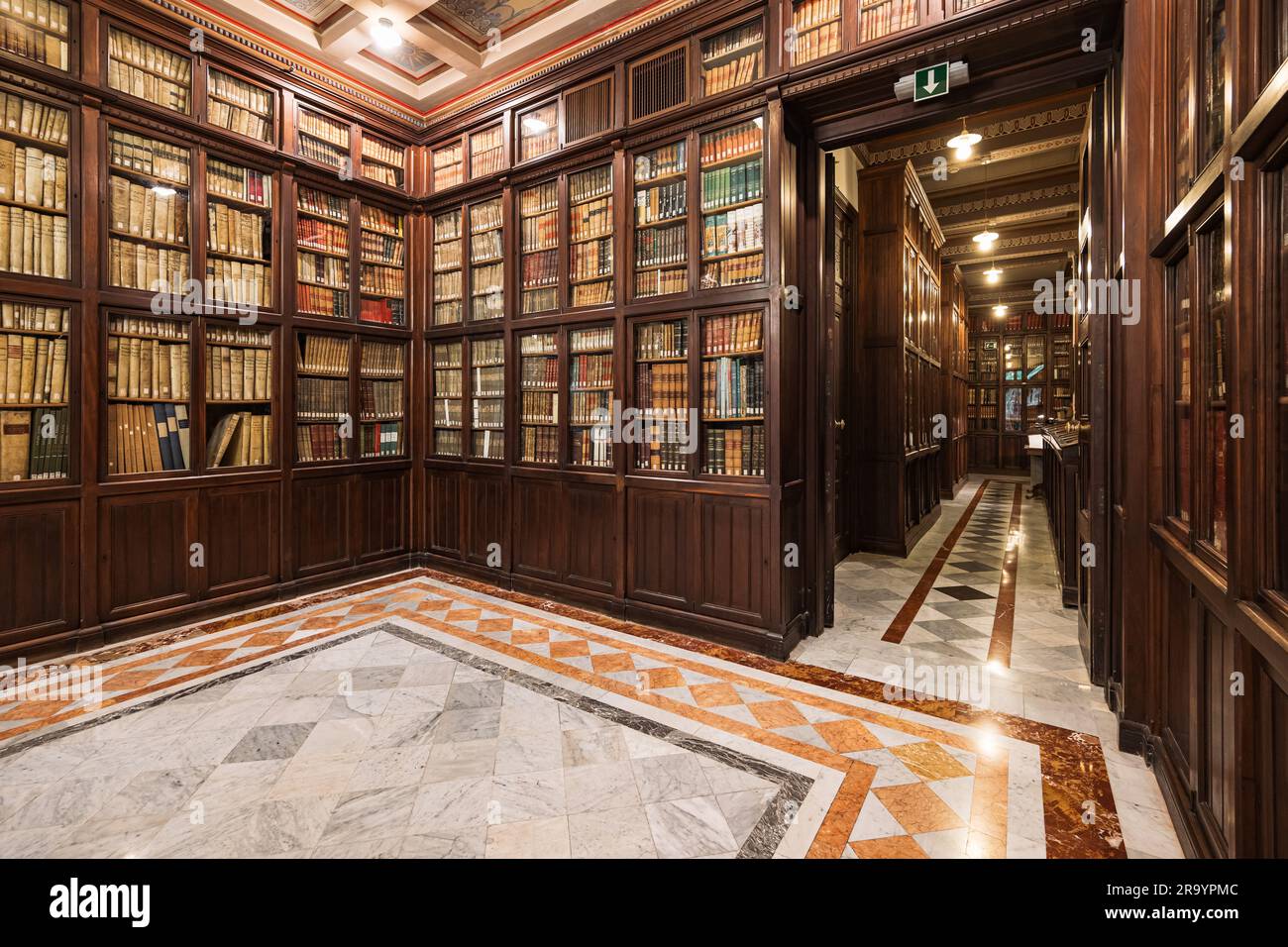 15 MAY 2021, BARCELONA, SPAIN: Expansive resource: Historical library ...