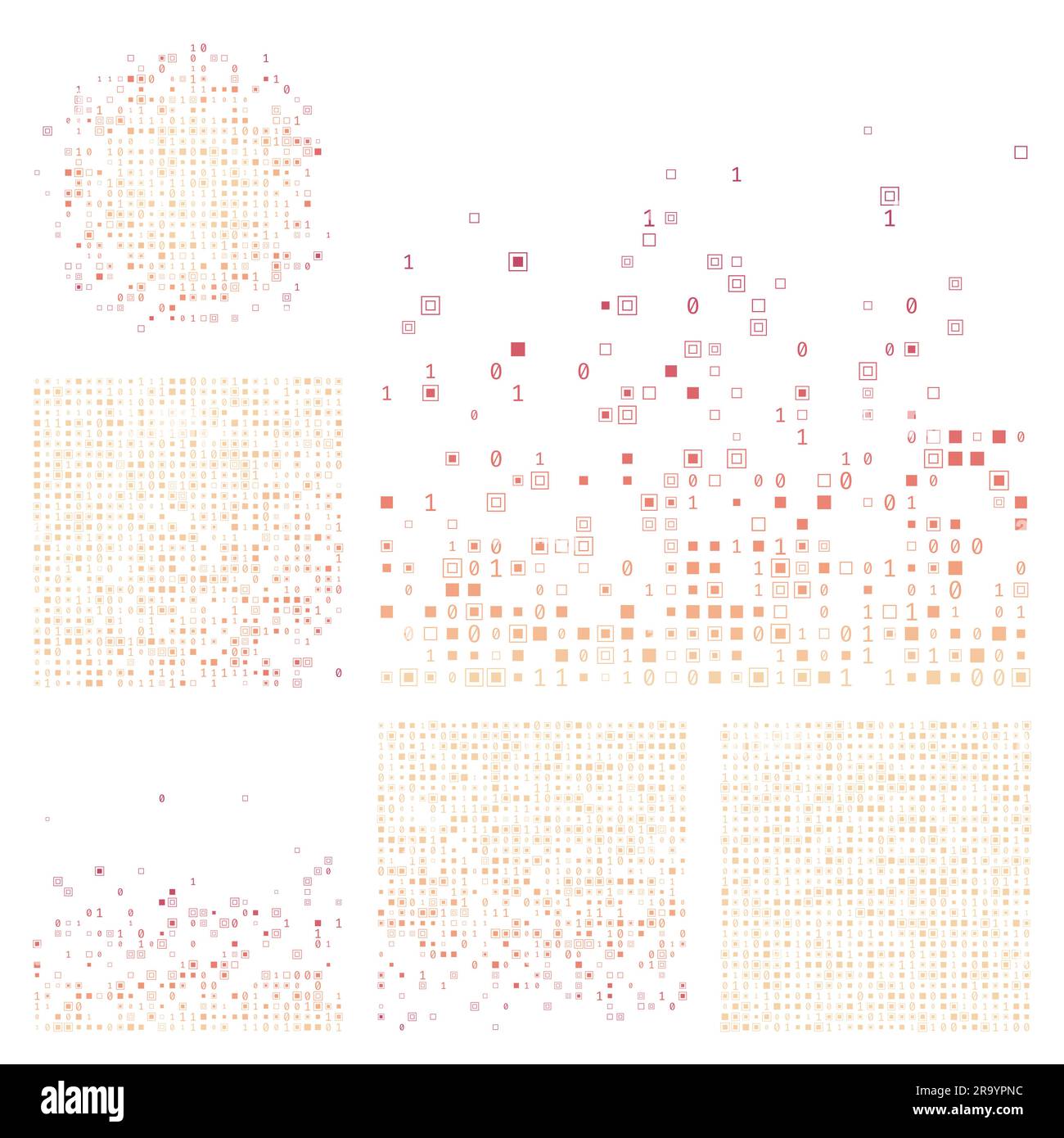 Abstract digital background. Orange pink color theme backgrounds ...