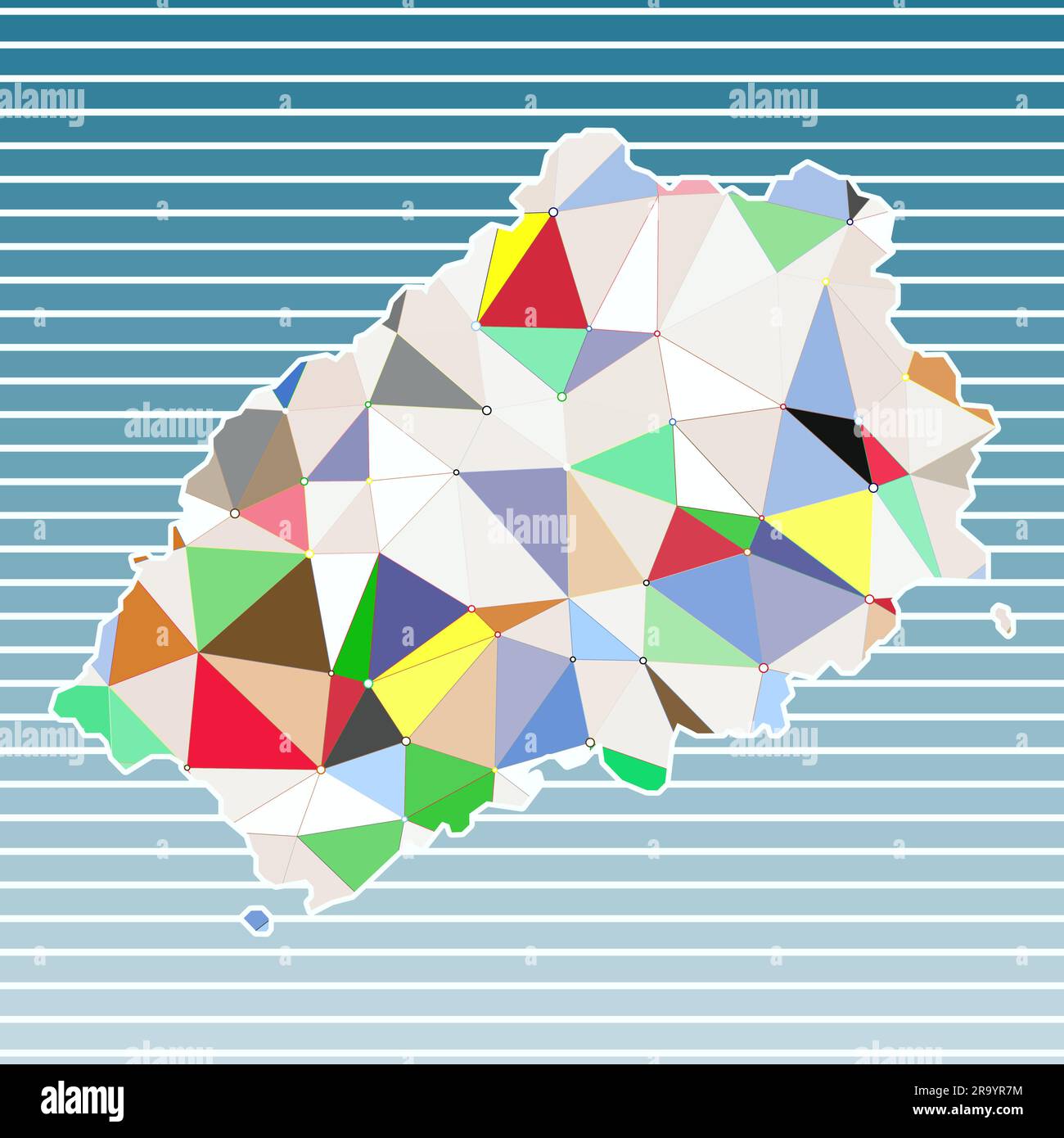 Saint Helena vector illustration. Saint Helena design on gradient ...