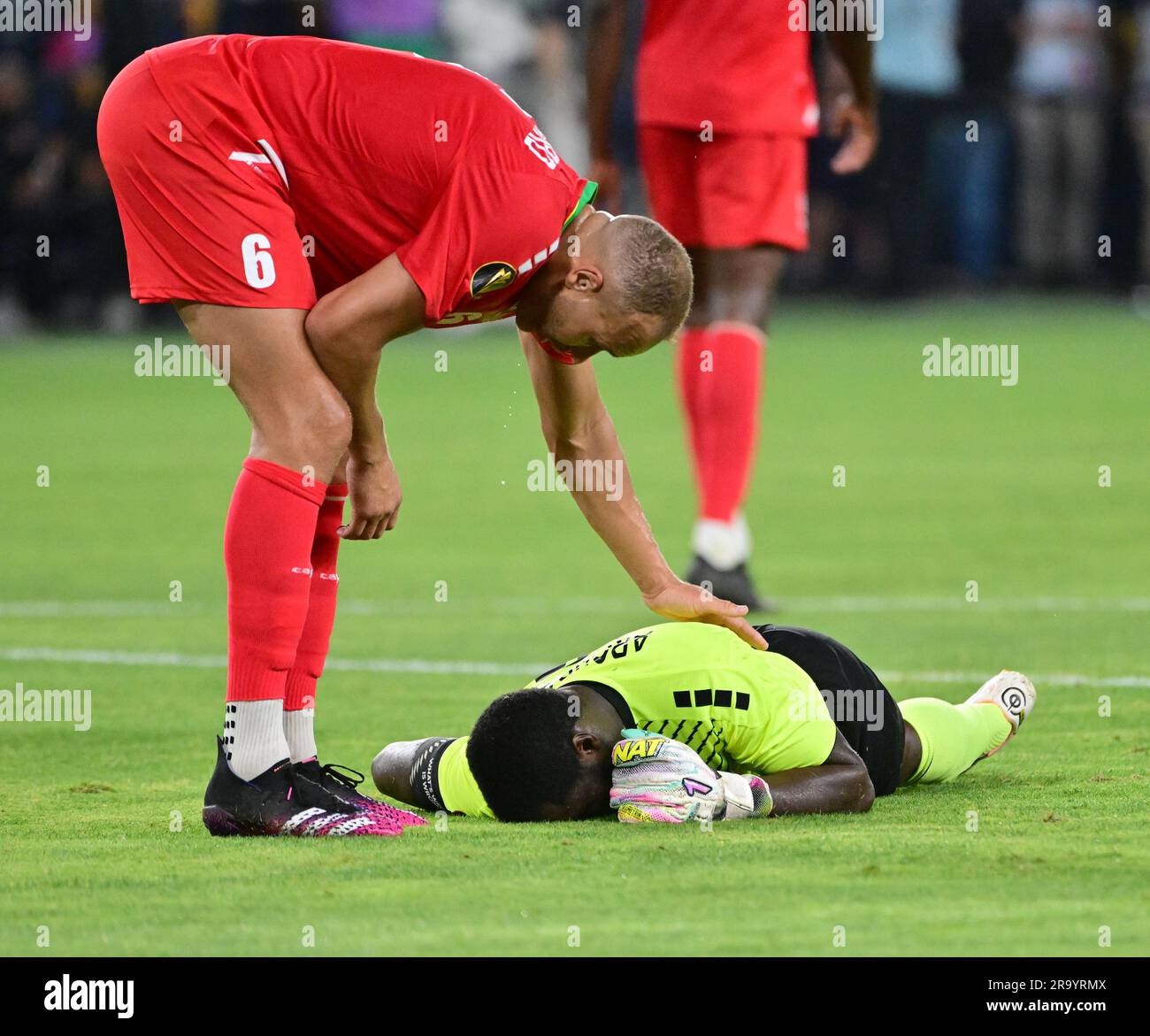 Goalkeeper punching ball hi-res stock photography and images - Alamy