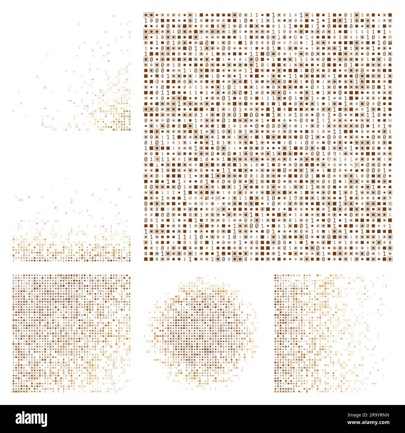 Digital background. Purple and orange color theme backgrounds ...