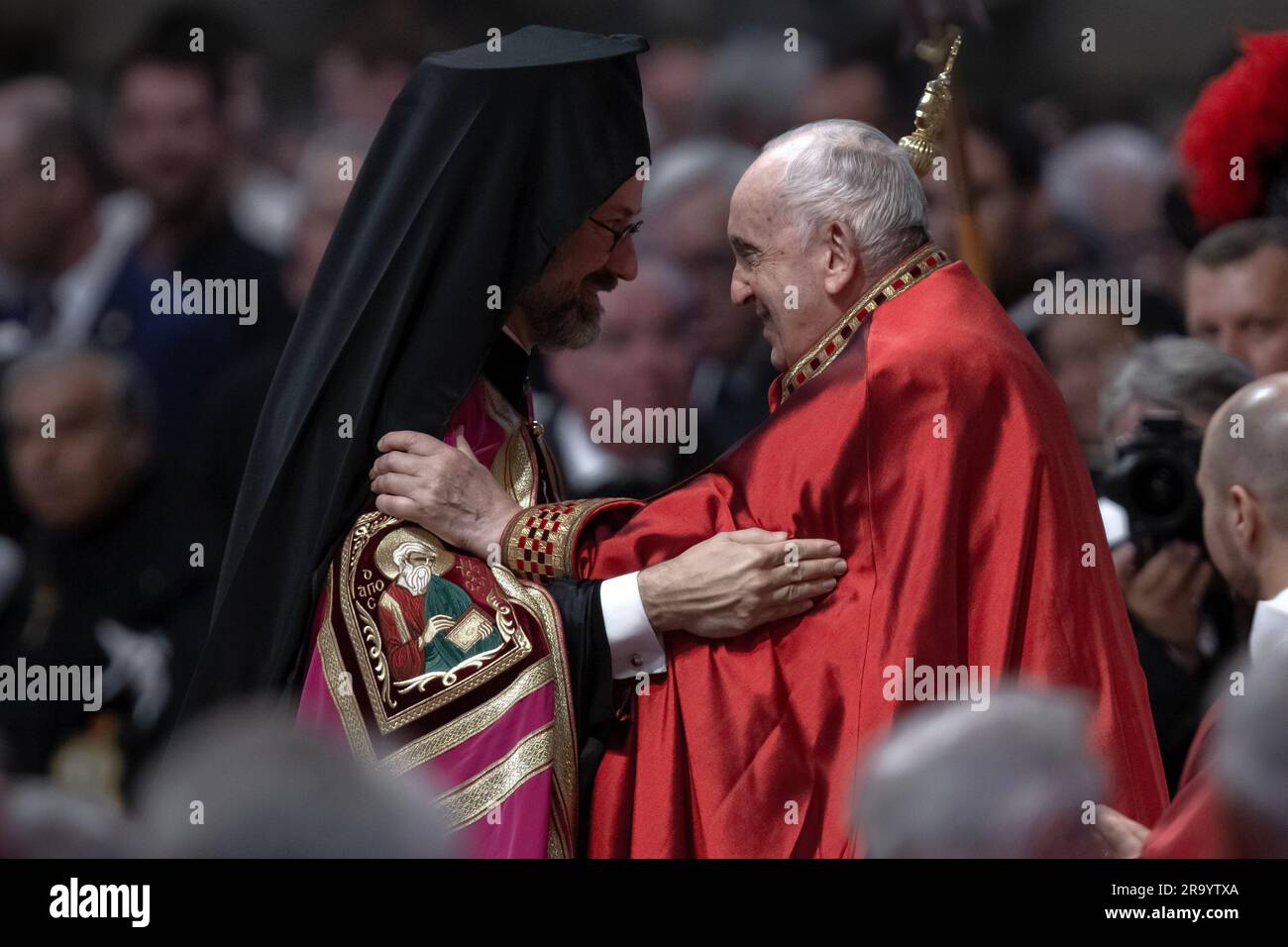 Vatican City, Vatican 29 juve 2023. Pope Francis greets Eastern ...