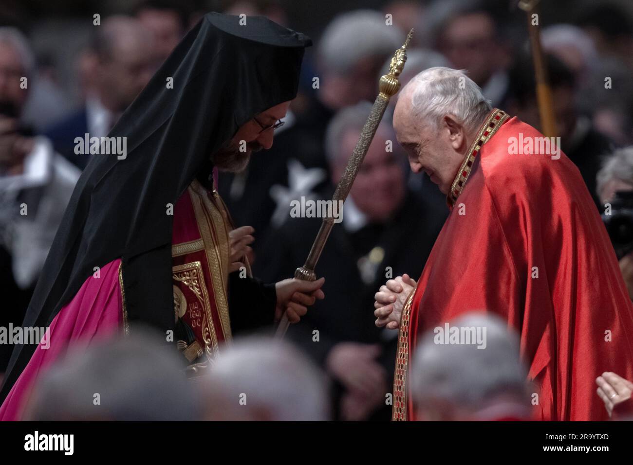Vatican City, Vatican 29 juve 2023. Pope Francis greets Eastern ...