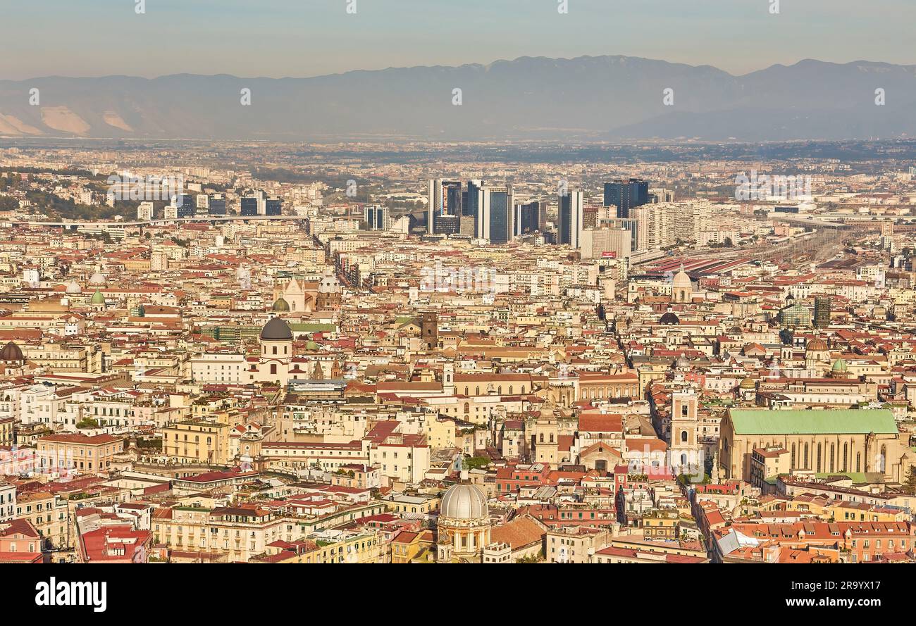 Top view downtown naples italy hi-res stock photography and images - Alamy