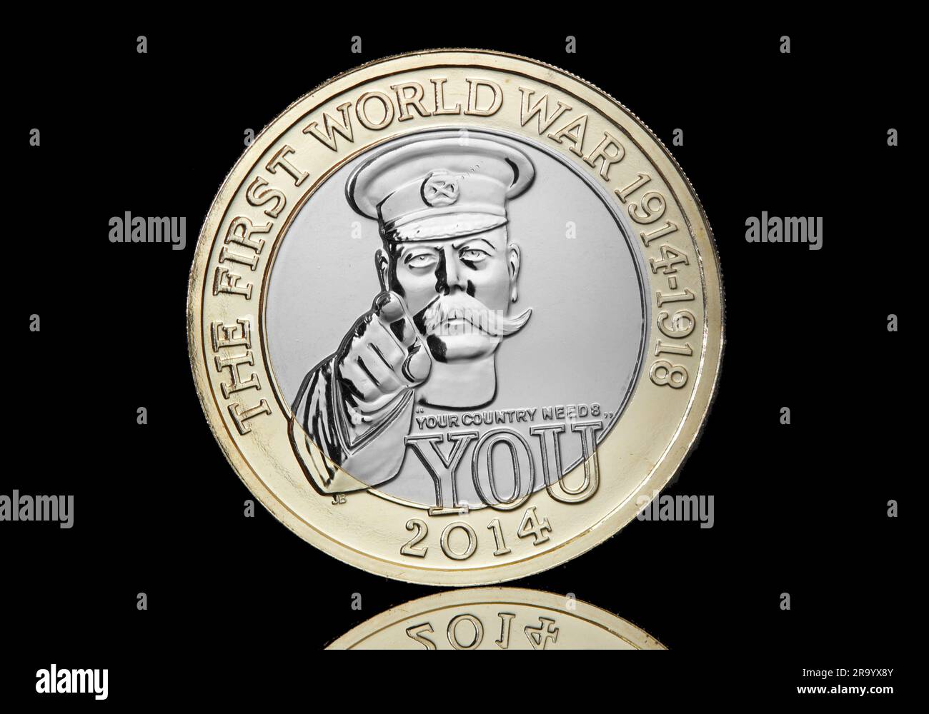2014 UK £2 coin to commemorate 100th anniversary of the First World War ...