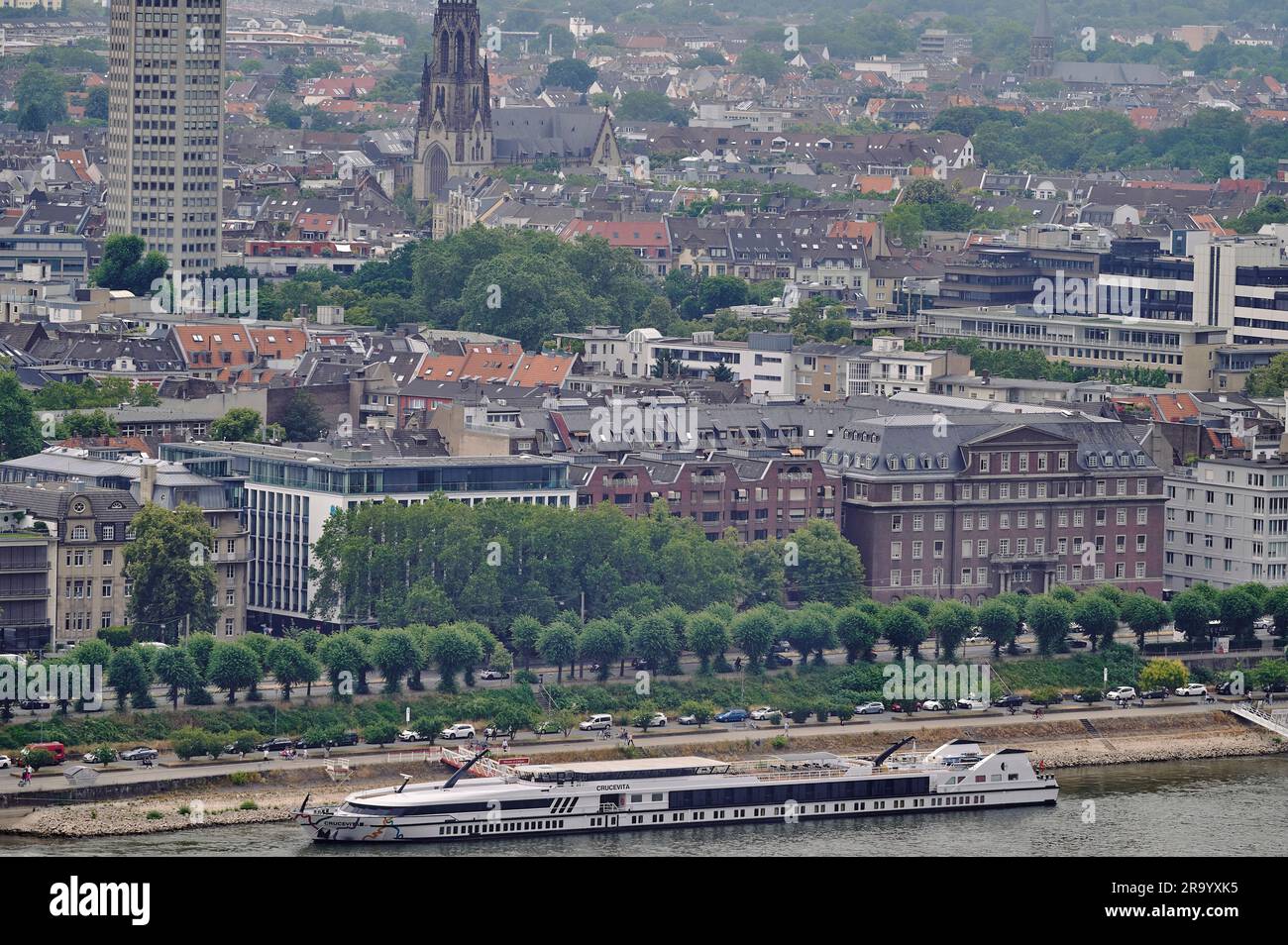 Cologne, Germany - June 29, 2023: Beautiful aerial landscape of the ...