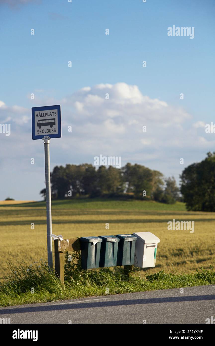 Sweden bus stop hi-res stock photography and images - Alamy