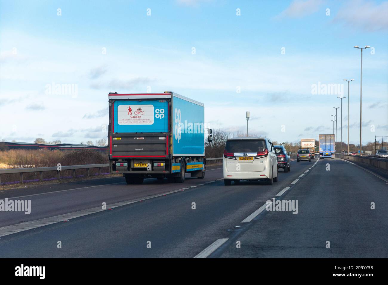 M11 motorway Northound Stock Photo - Alamy