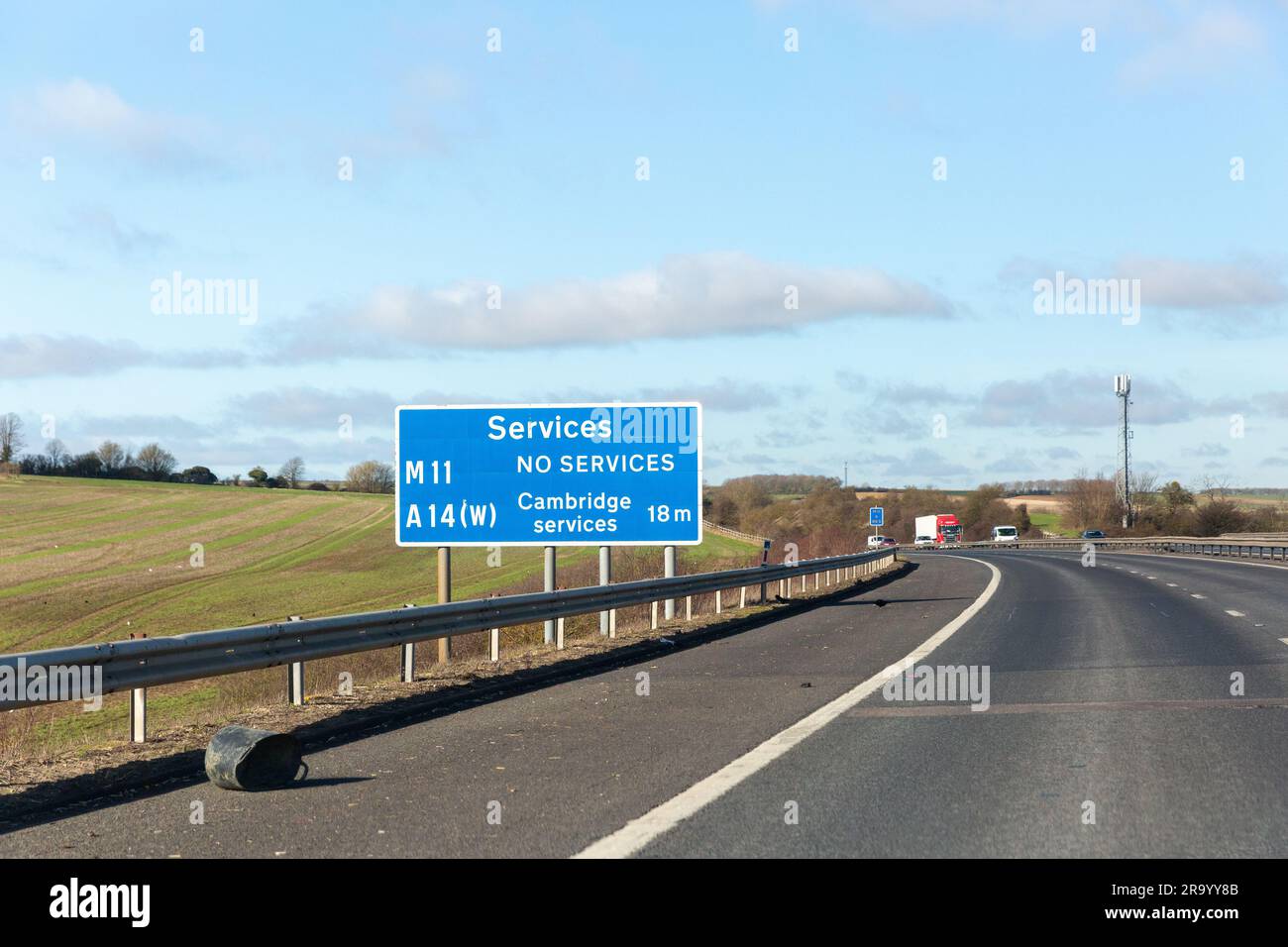 M11 motorway Northound Stock Photo - Alamy