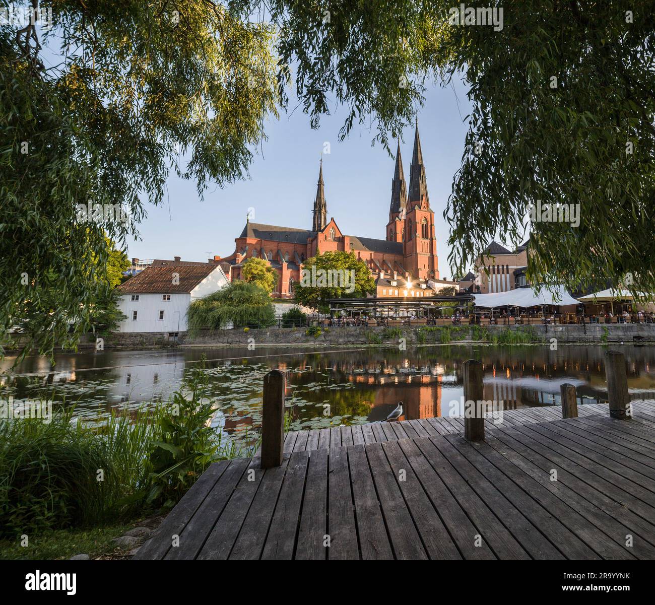 The Cathedral and the Fyris river. Uppsala, Sweden Stock Photo - Alamy