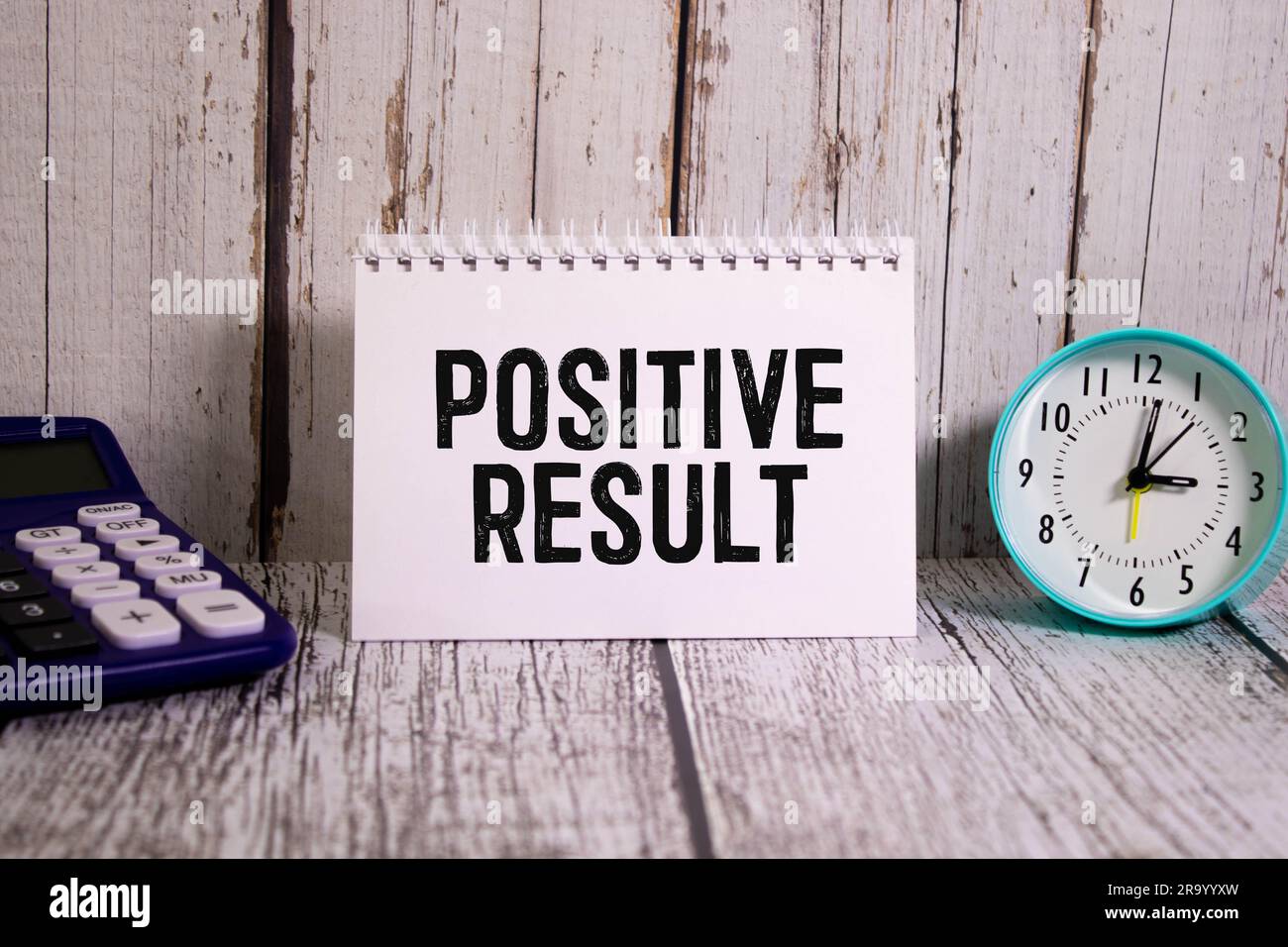 Positive Result text on notepad, concept background Stock Photo - Alamy