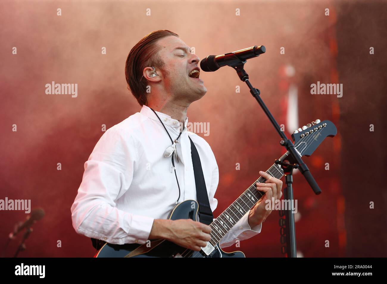 STOCKHOLM 20230629 Swedish rock group Mando Diao with Bjorn Dixgard ...