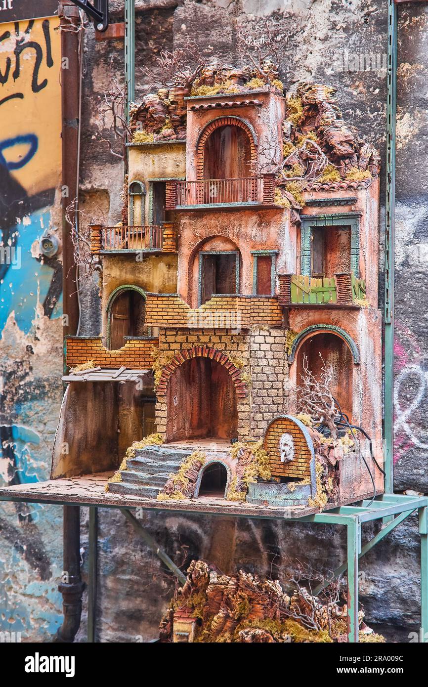 Naples, Italy - October 25, 2019: The art of Neapolitan nativity scene ...