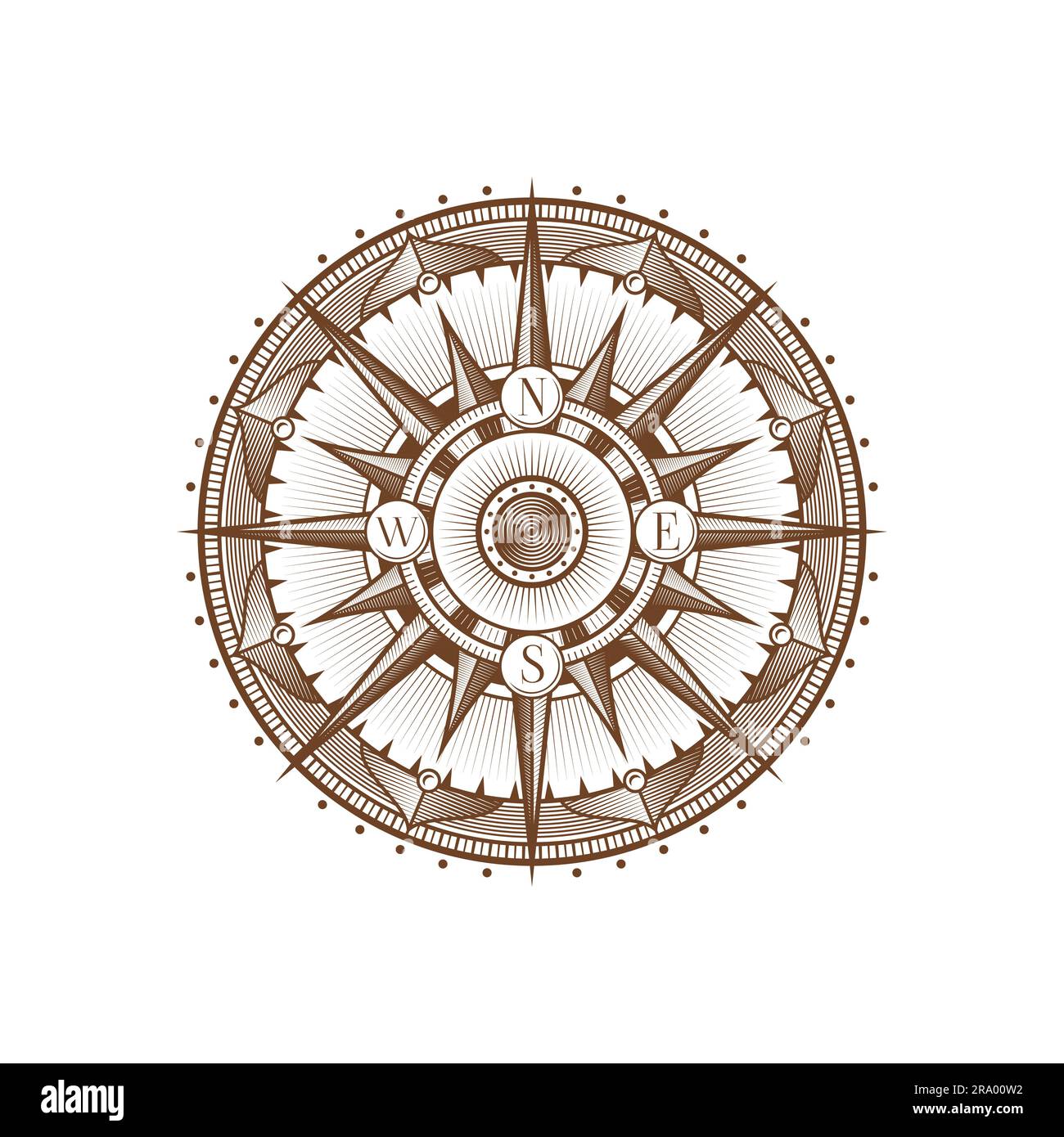 Antique Map Compass Drawing Vintage Medieval Antique Wind Rose