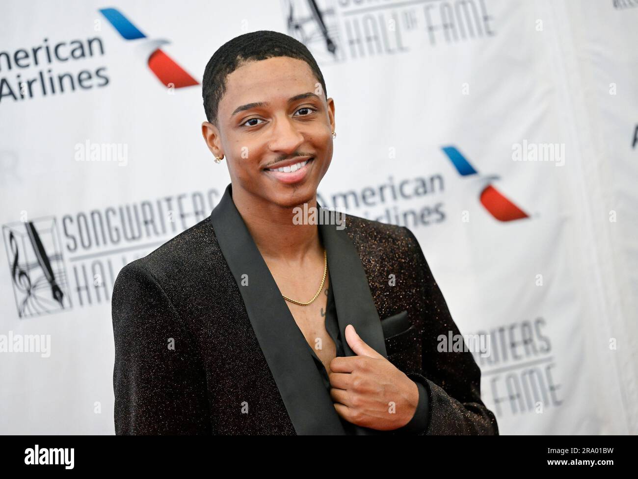 Myles Frost attends the 52nd annual Songwriters Hall of Fame induction ...