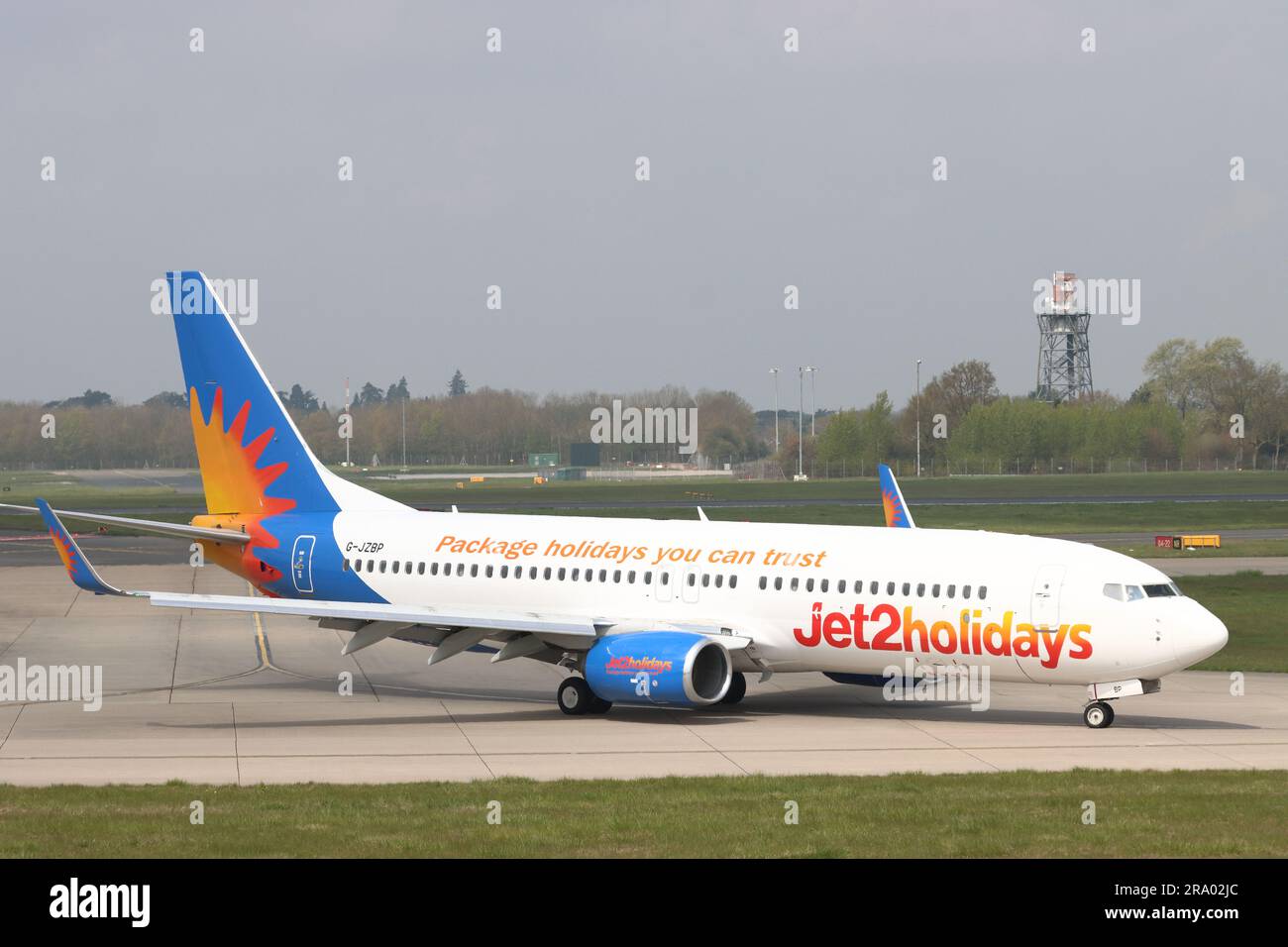 G-JZBP, Jet2 Airlines, Boeing 737-800, arriving at London Stansted ...