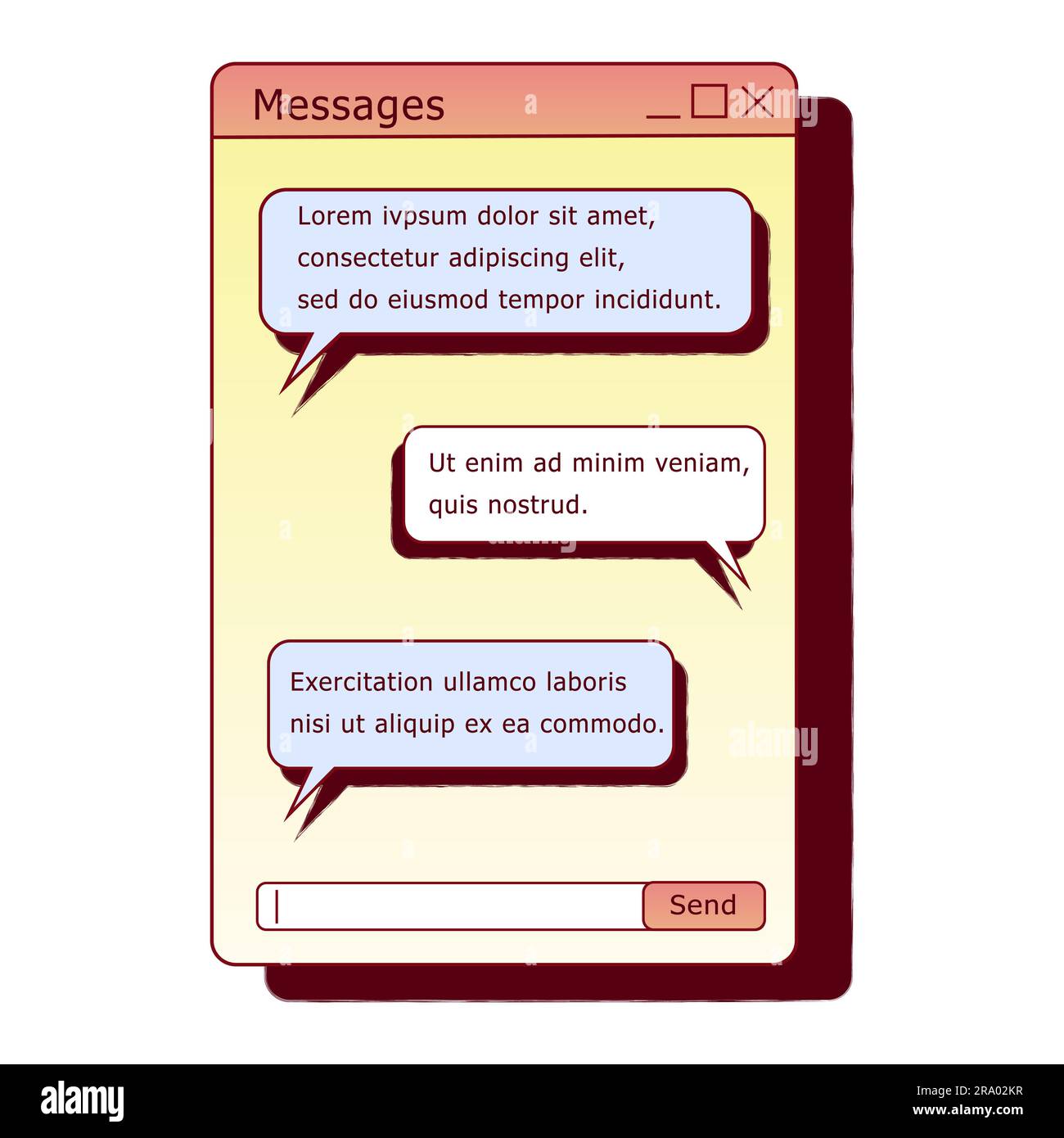Message Box Retro Pc User Interface Aestetic 80s 90s Old Computer User Interface Element And
