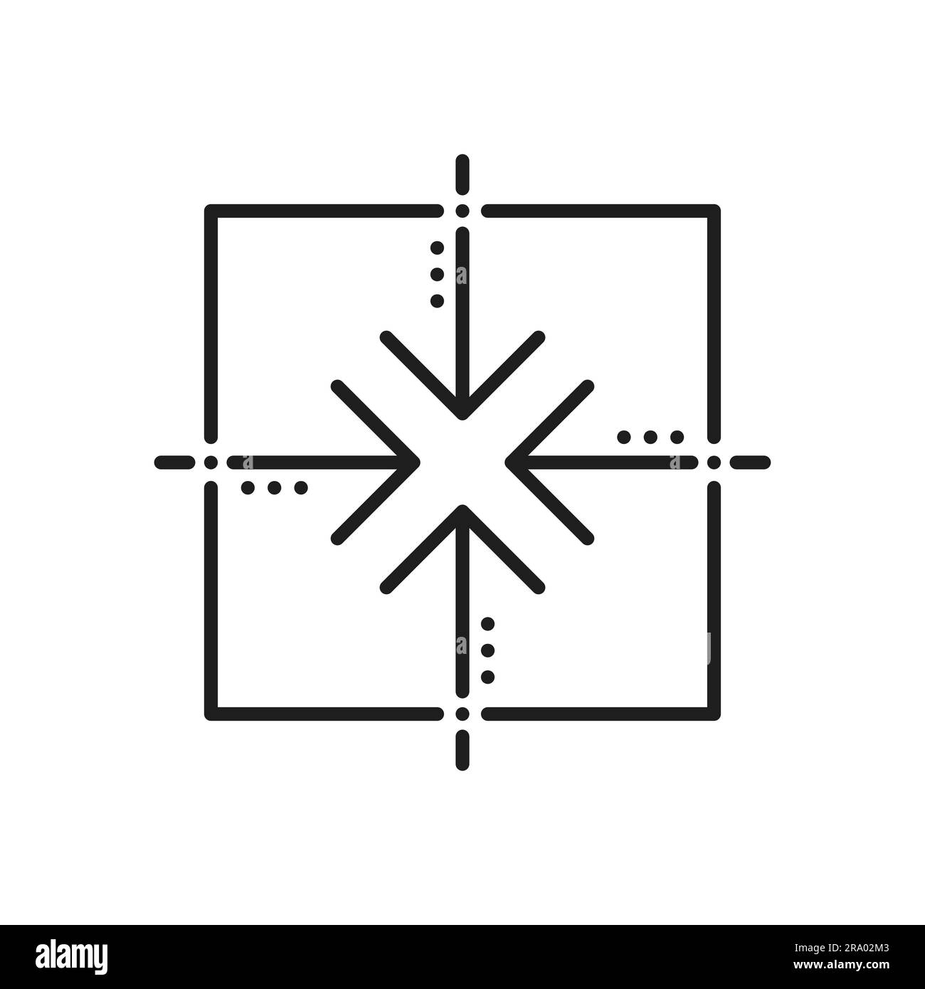 Scaling resize icon trendy and modern reduce and zoom exchange symbol ...
