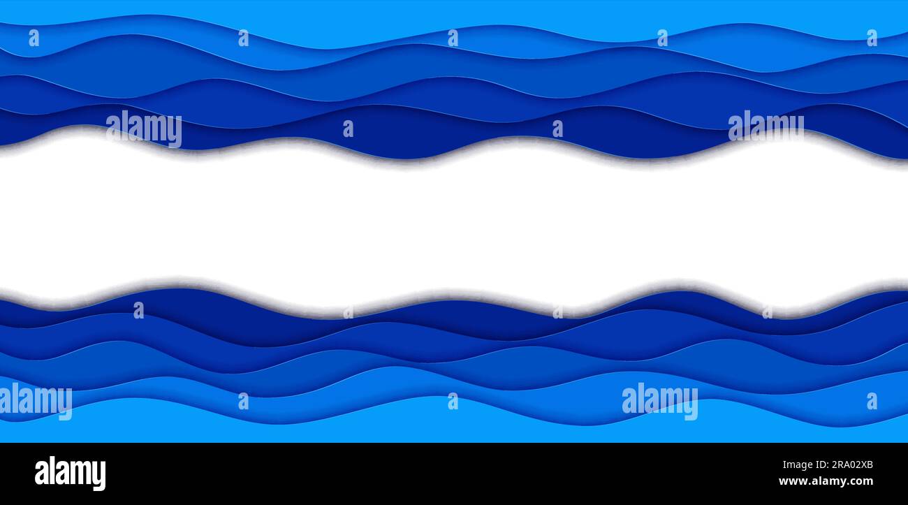 Ocean Wave Border Template