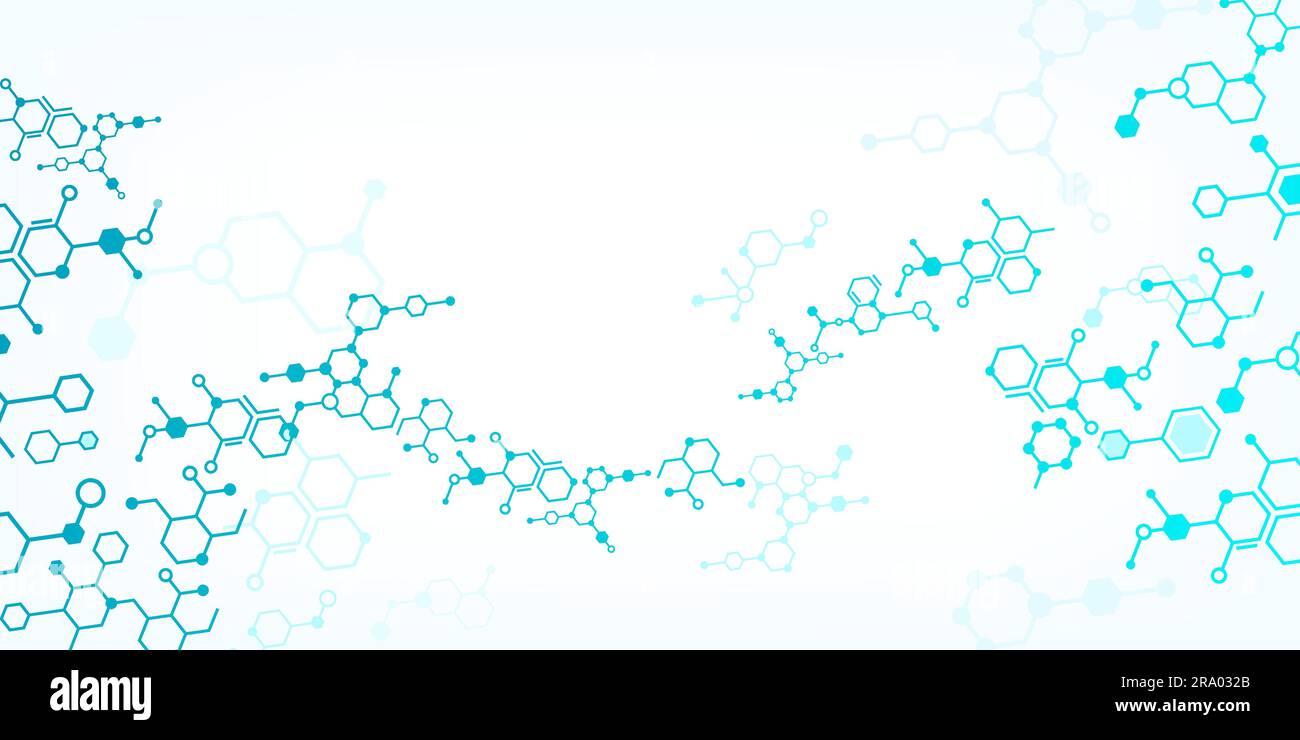 Molecule Structure Background Molecular Science Pattern Vector