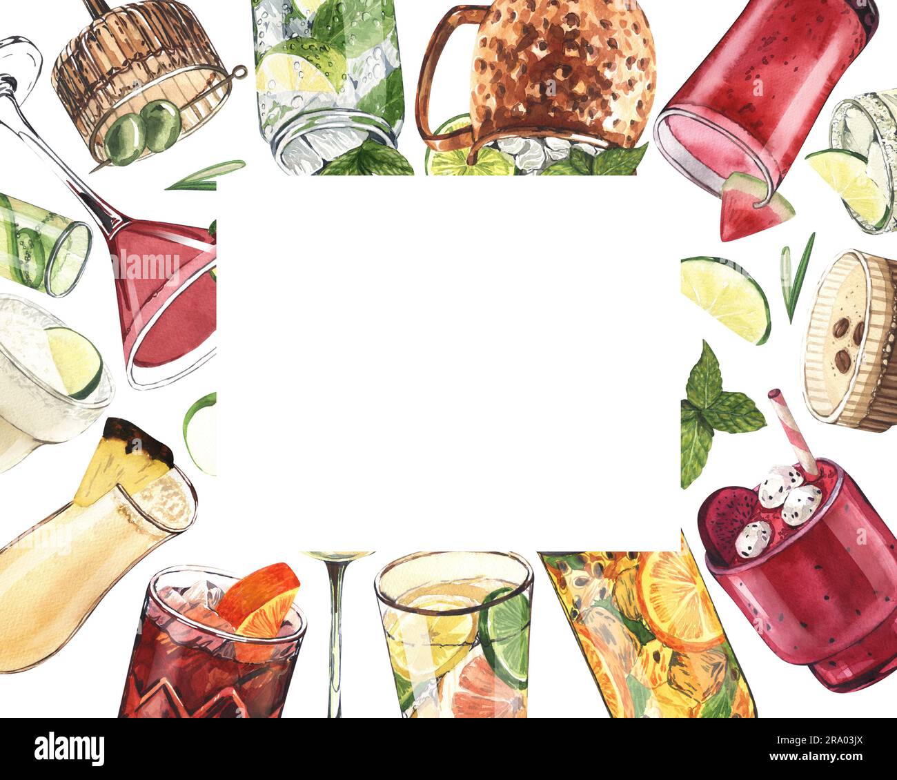 Martini Drink Border