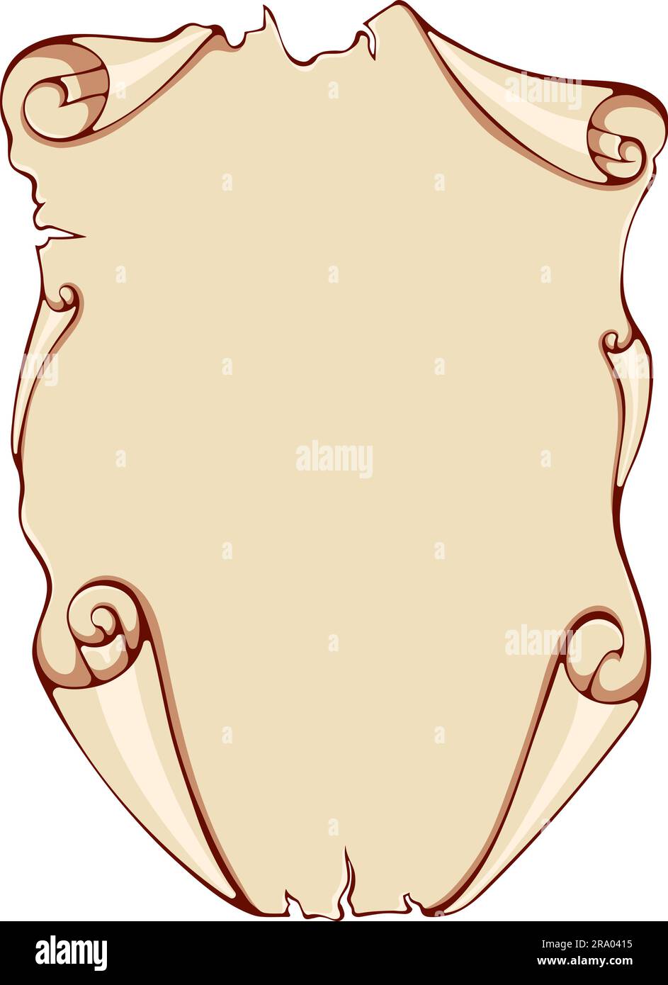 Vertical scroll paper color Stock Vector Image & Art - Alamy