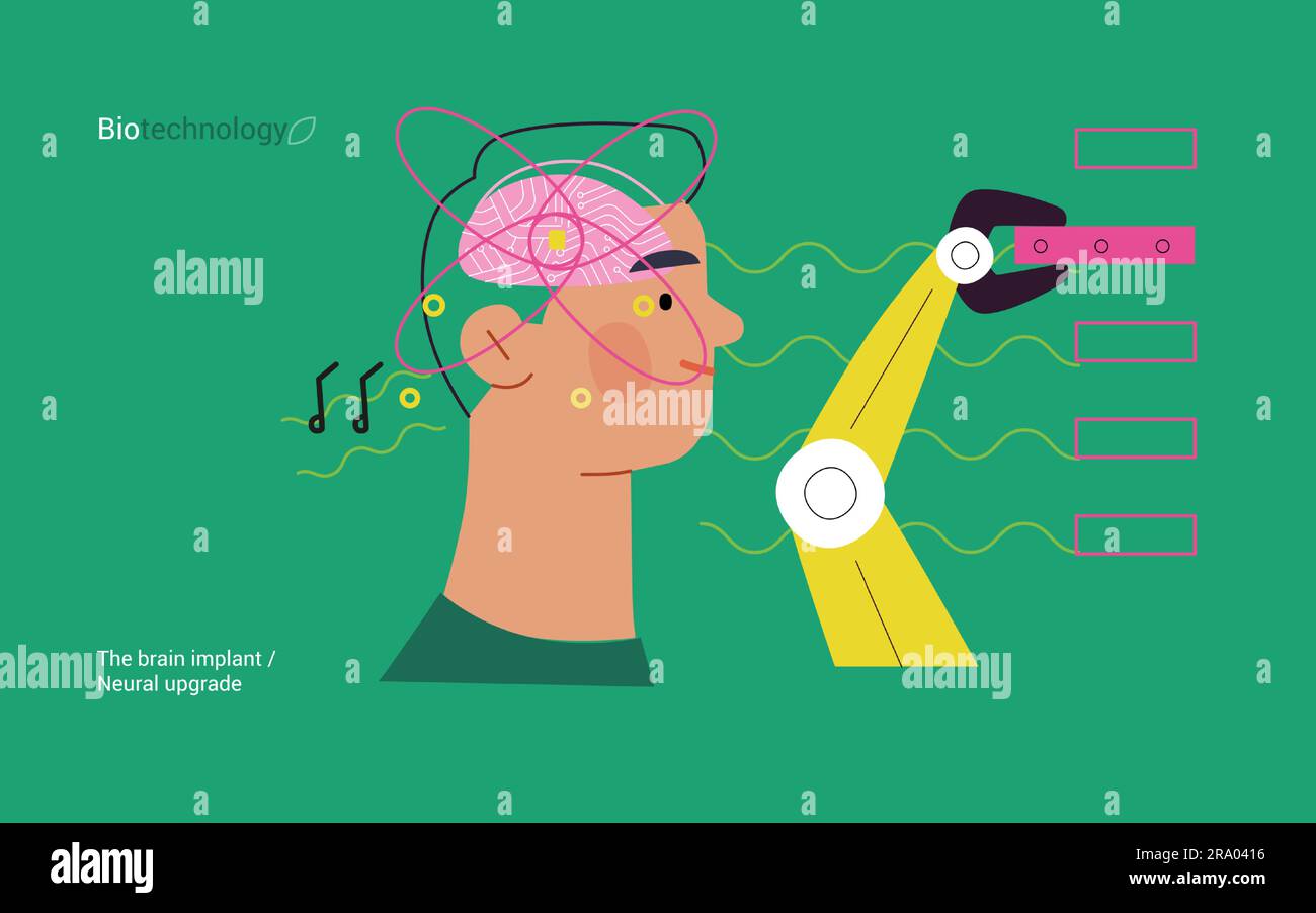 Neuroengineering Stock Vector Images - Alamy