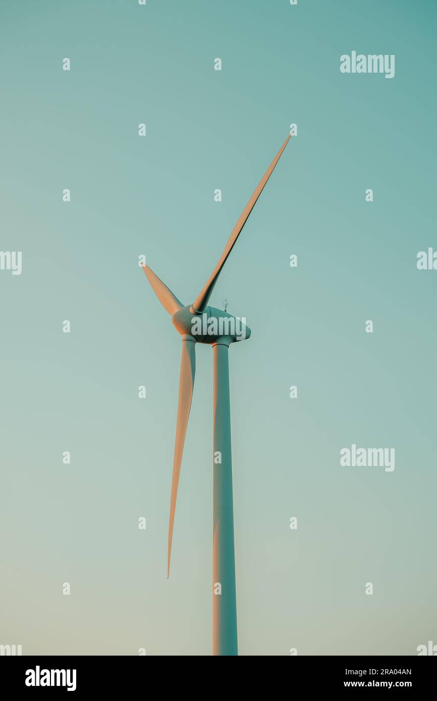 Wind turbine green energy eco friendly power Stock Photo - Alamy