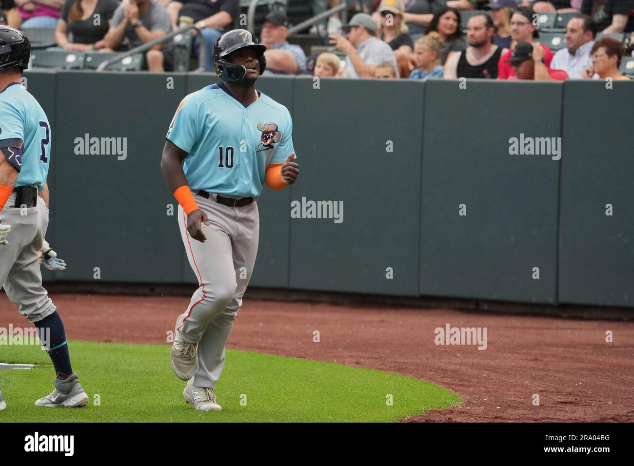 Salt Lake UT, USA. 24th June, 2023. Sugar Land center fielder Quincy ...