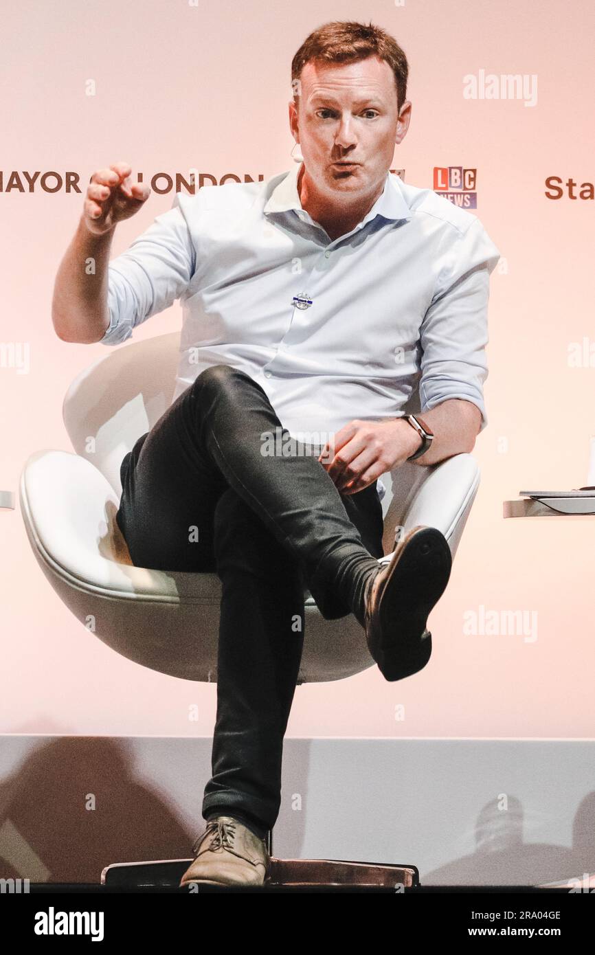 London, UK. 29th June, 2023. Seb Dance. Londoners quiz Mayor of London ...