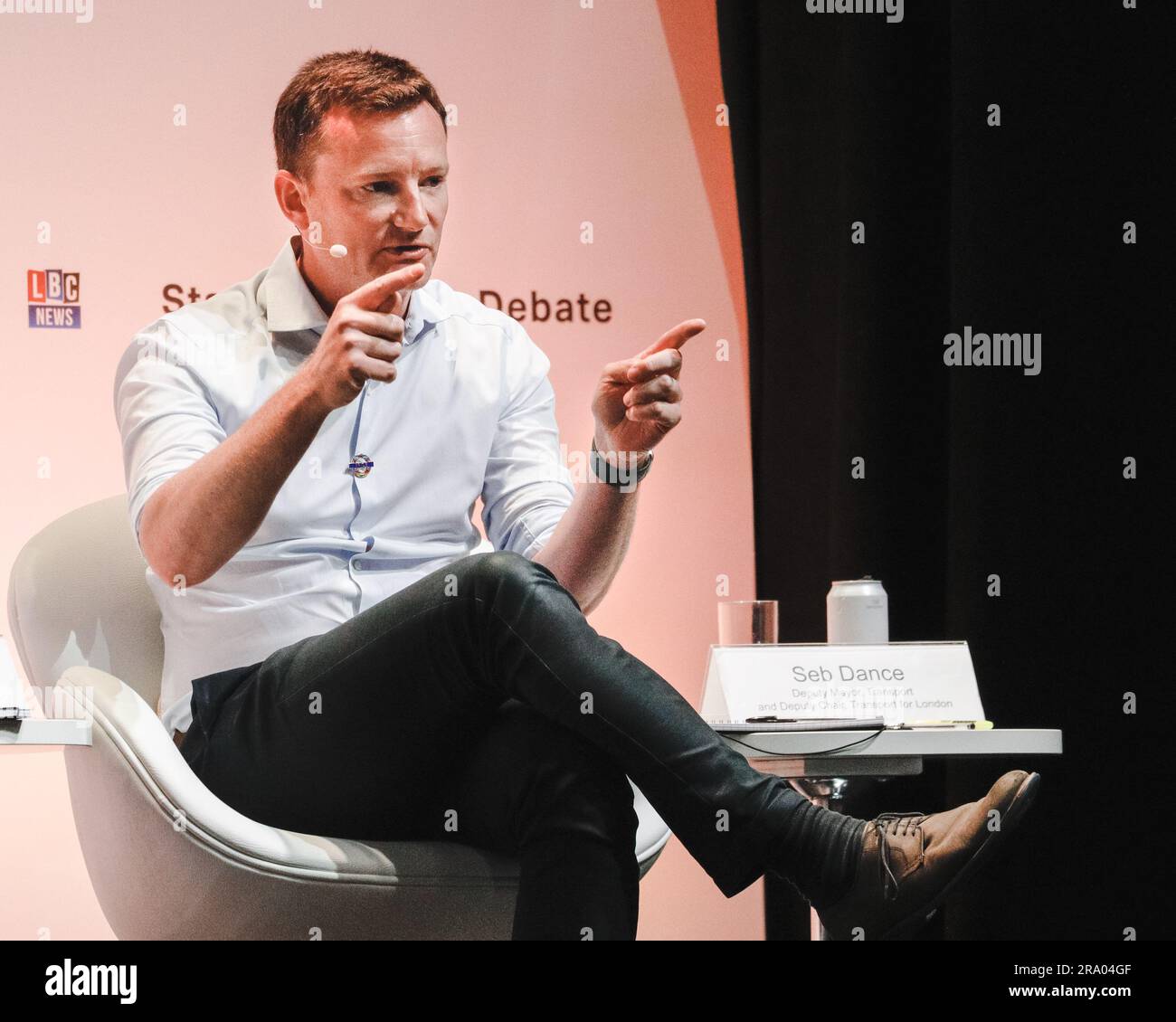 London, UK. 29th June, 2023. Seb Dance. Londoners quiz Mayor of London ...