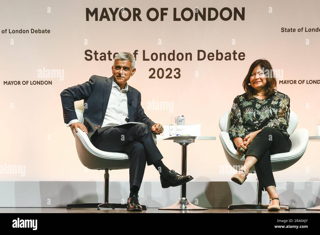London, UK. 29th June, 2023. Londoners quiz Mayor of London, Sadiq Khan ...