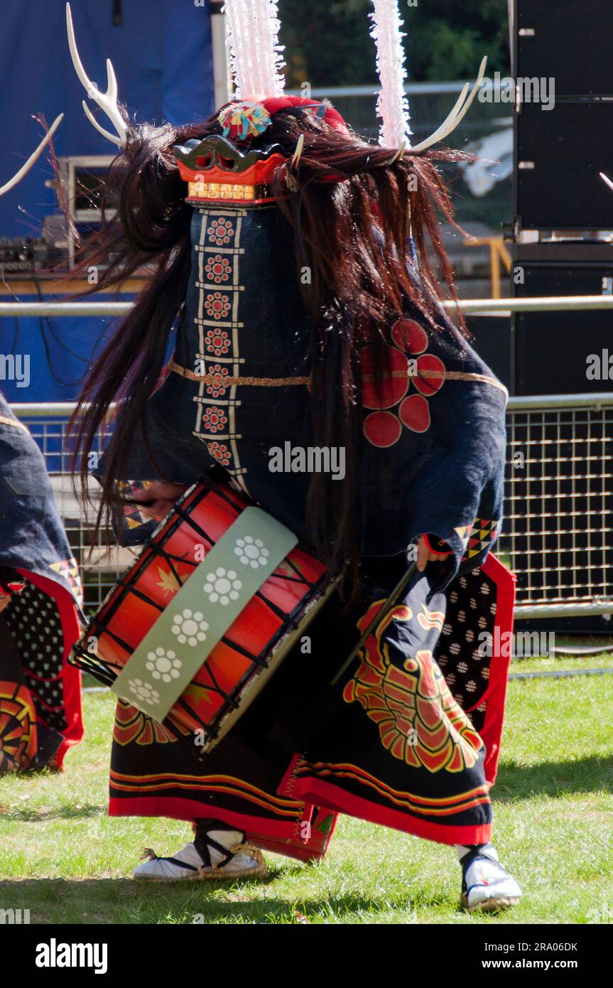 A traditional Japanese drummer Stock Photo - Alamy