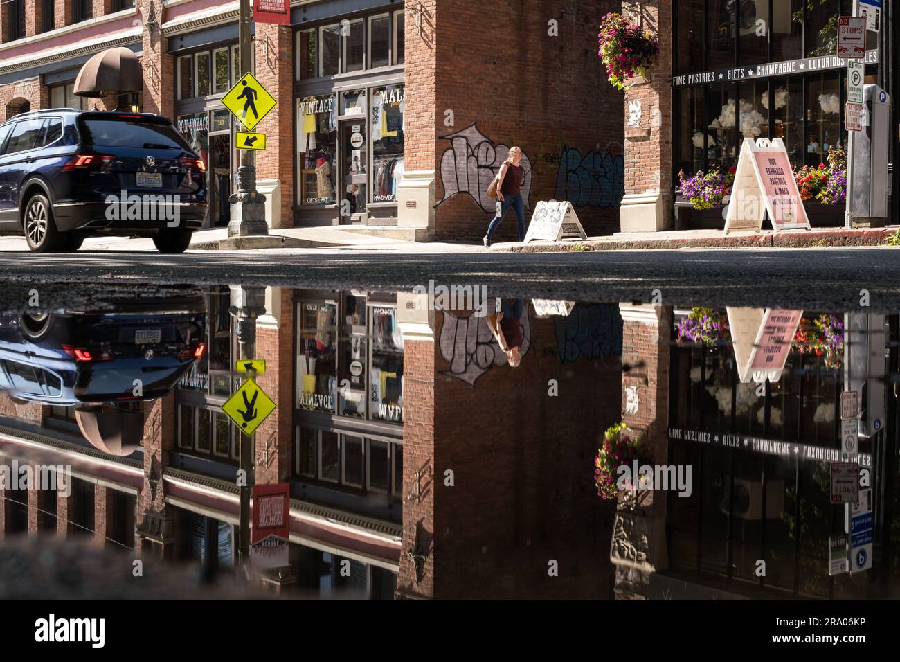 Seattle, USA. 27 Jun, 2023. Downtown Seattle Graffiti Stock Photo - Alamy