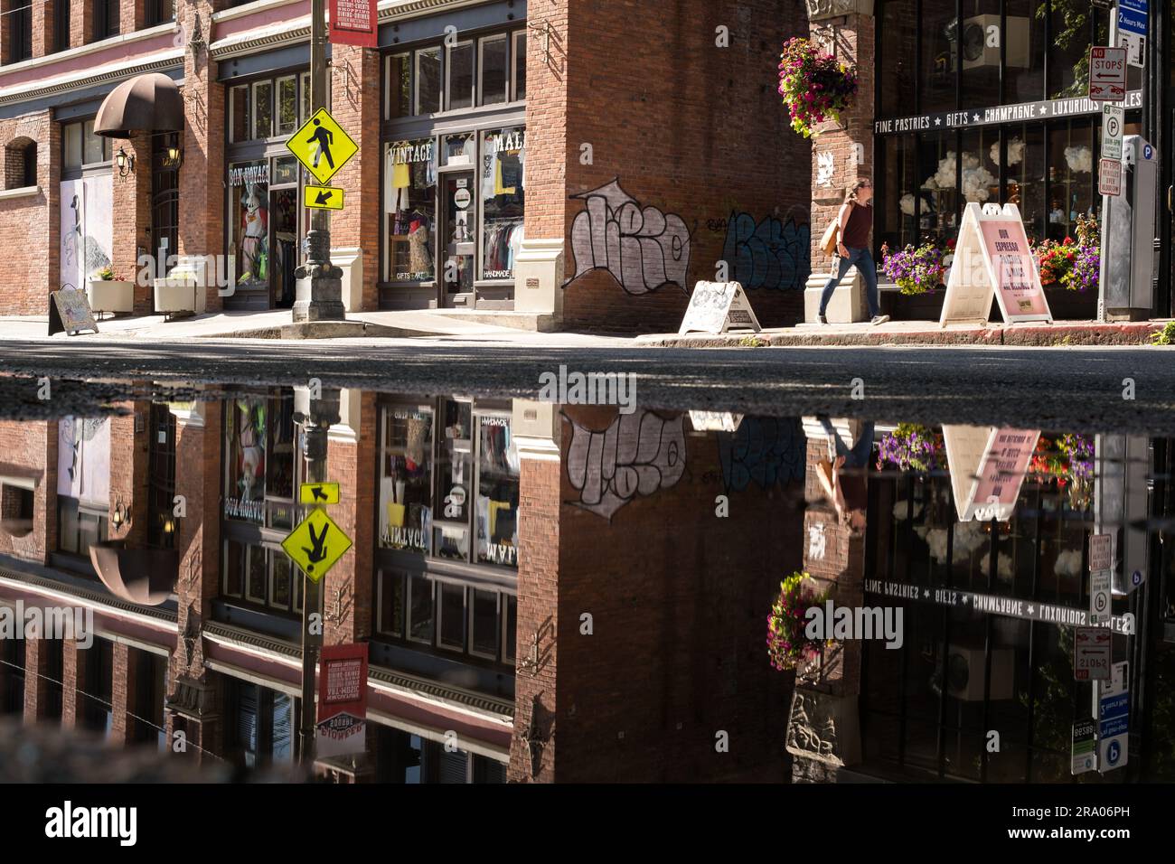 Seattle, USA. 27 Jun, 2023. Downtown Seattle Graffiti Stock Photo - Alamy