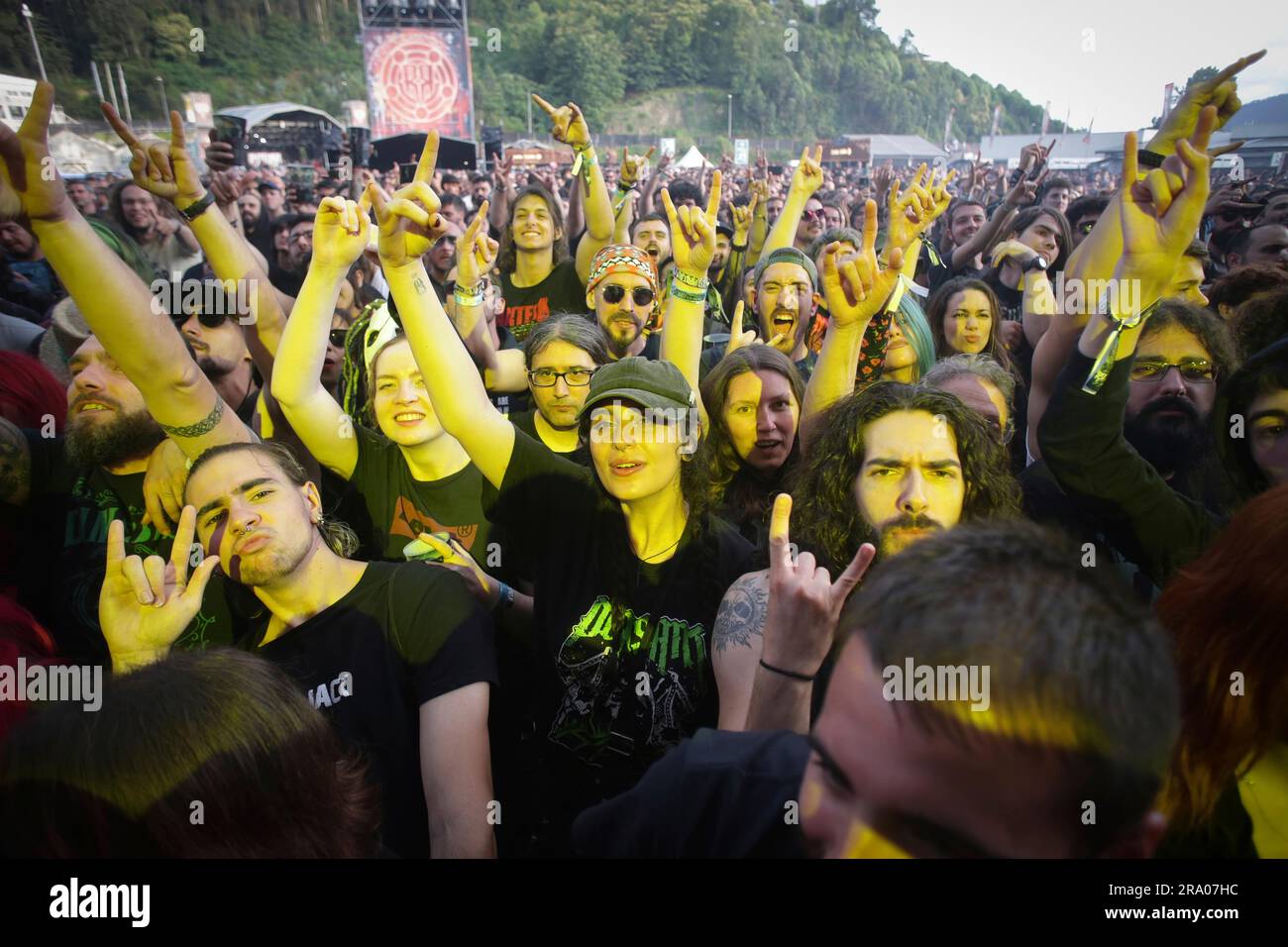 Atmosphere during the Resurrection Fest, on June 29th, 2023, in Viveiro ...