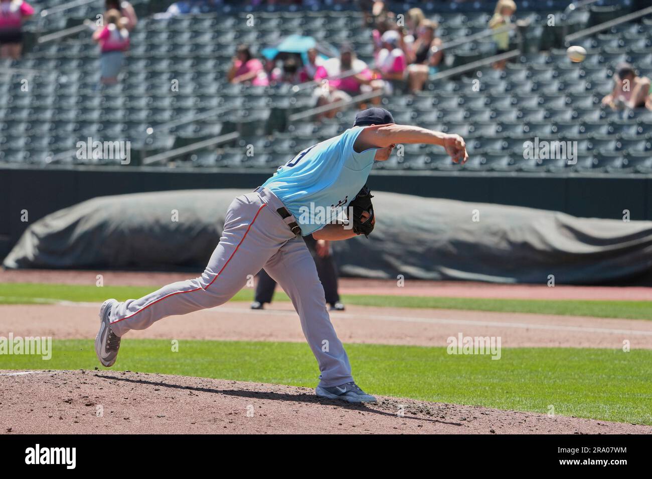 Salt Lake UT, USA. 25th June, 2023. Sugar Land pitcher Austin Hansen ...