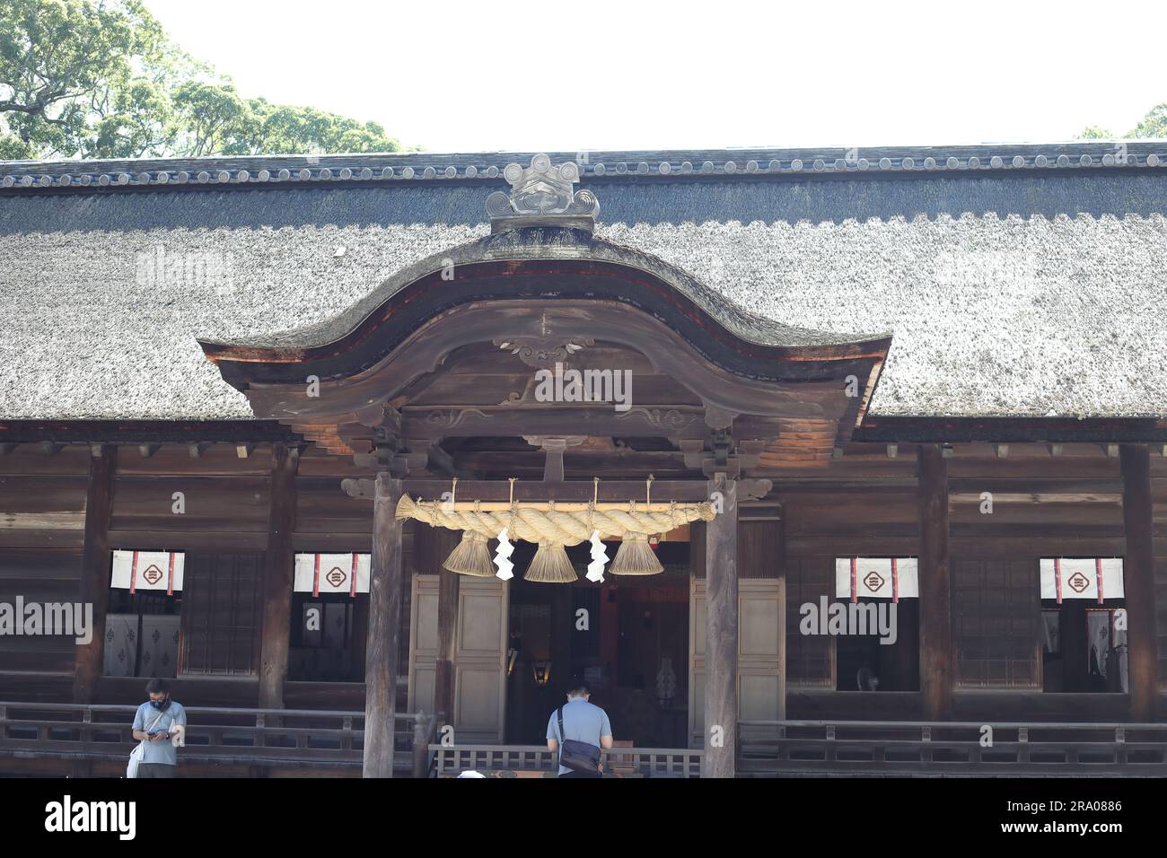 Oyamazumi Shrine, located on the island of Omishima (Ehime prefecture ...