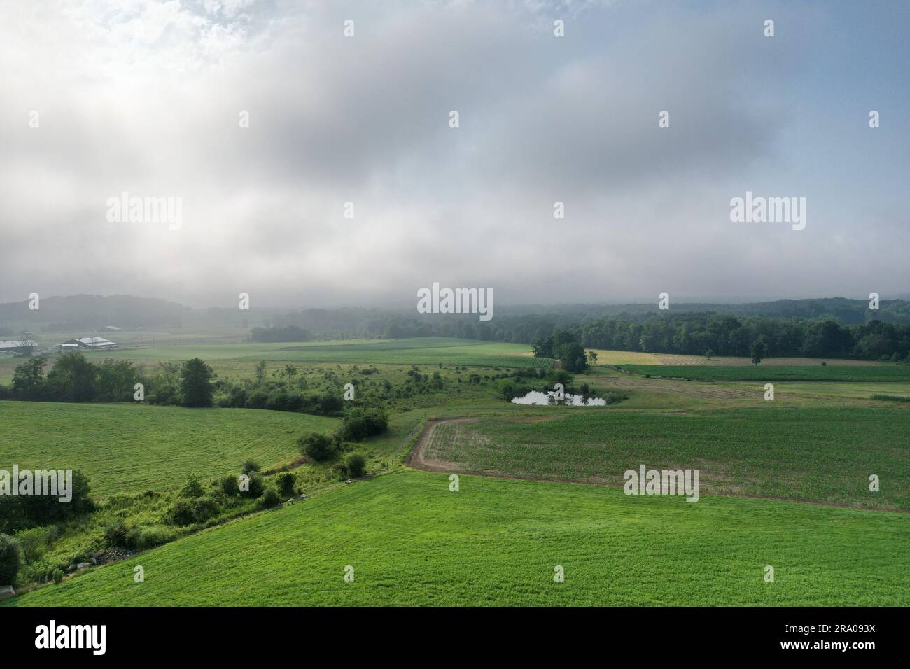 Aerial view town on hudson hi-res stock photography and images - Alamy