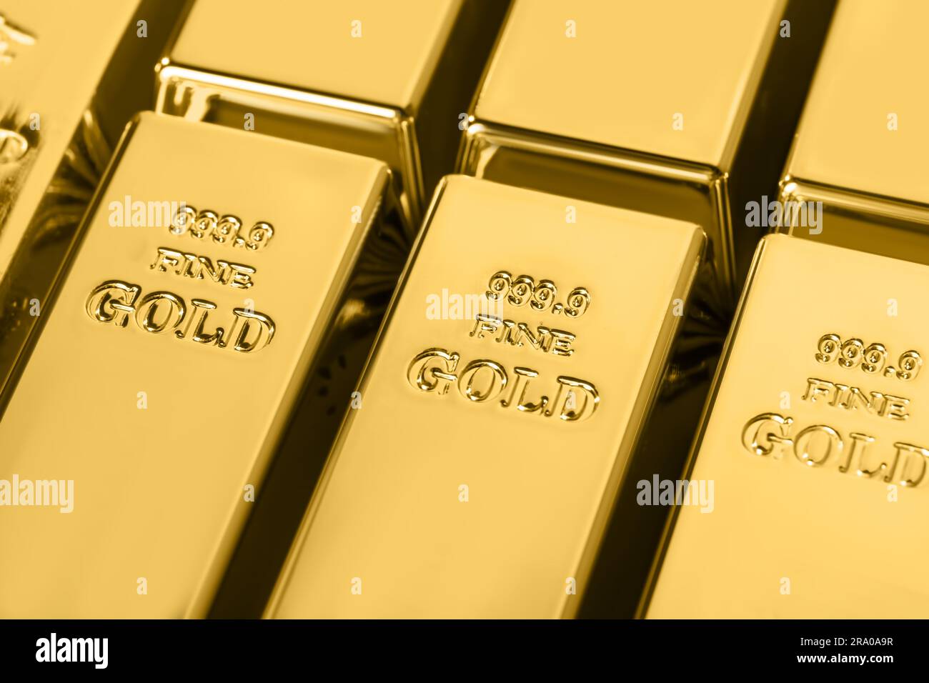 Many shiny gold bars as background, closeup Stock Photo - Alamy