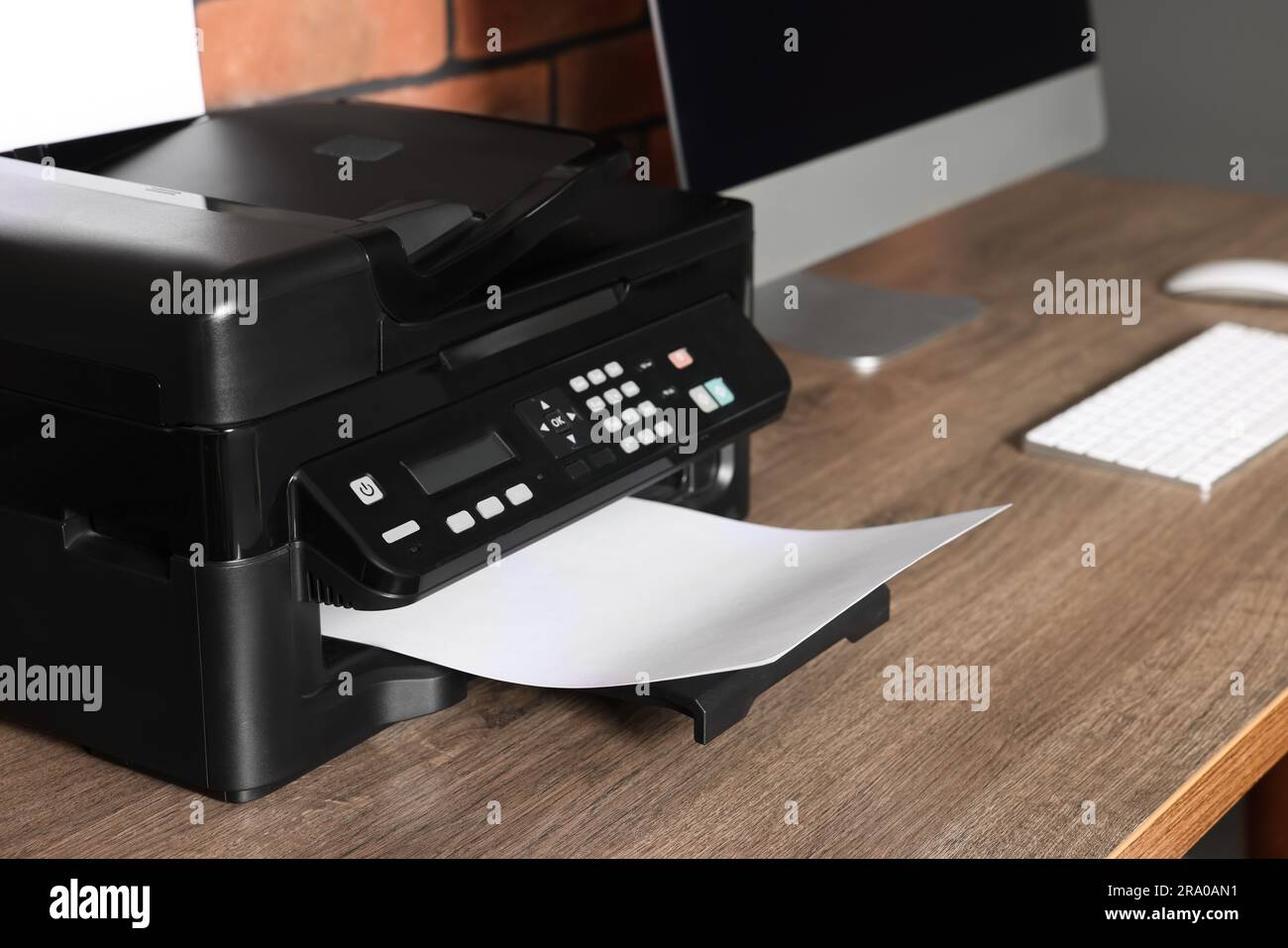 Modern computer setup and printer hi-res stock photography and images ...