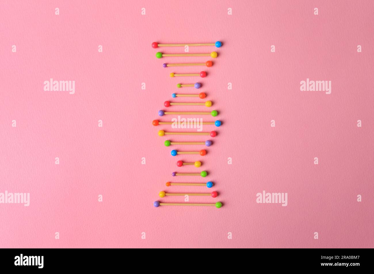 Pink dna helix hi-res stock photography and images - Alamy