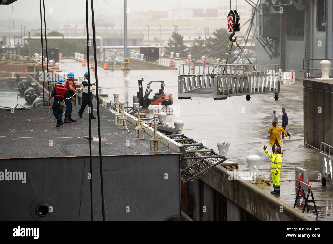 Sailors assigned to the Nimitz-class aircraft carrier USS George ...