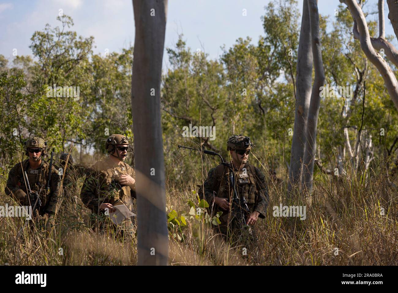 U.S. Marines with Battalion Landing Team 2/1, 31st Marine Expeditionary ...