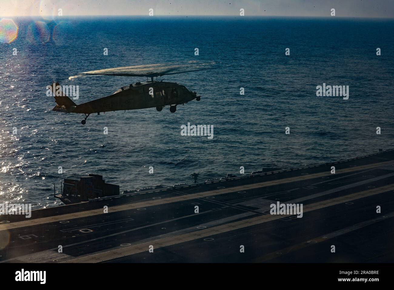 An MH-60S Seahawk assigned to Helicopter Sea Combat Squadron (HSC) 11 ...