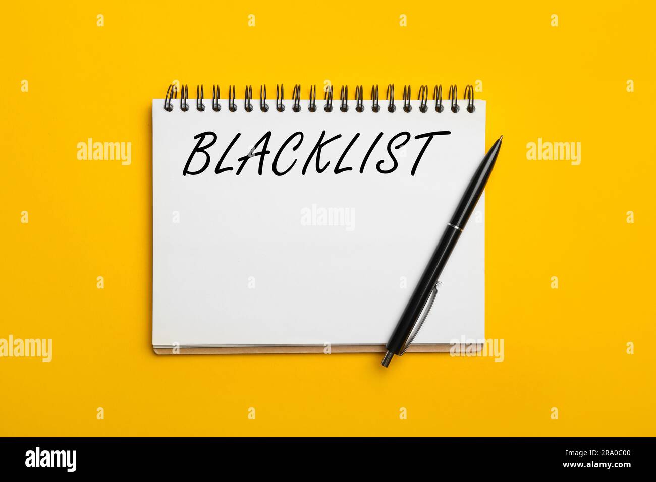 Blacklist background hi-res stock photography and images - Alamy