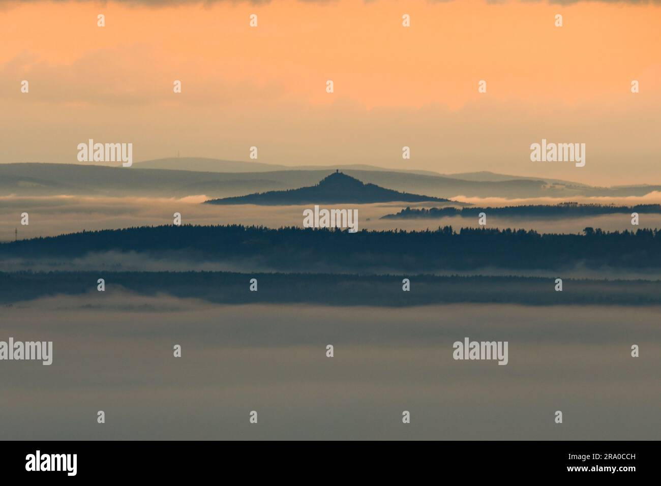 Early morning view from an observation point at the 7th Army Training ...